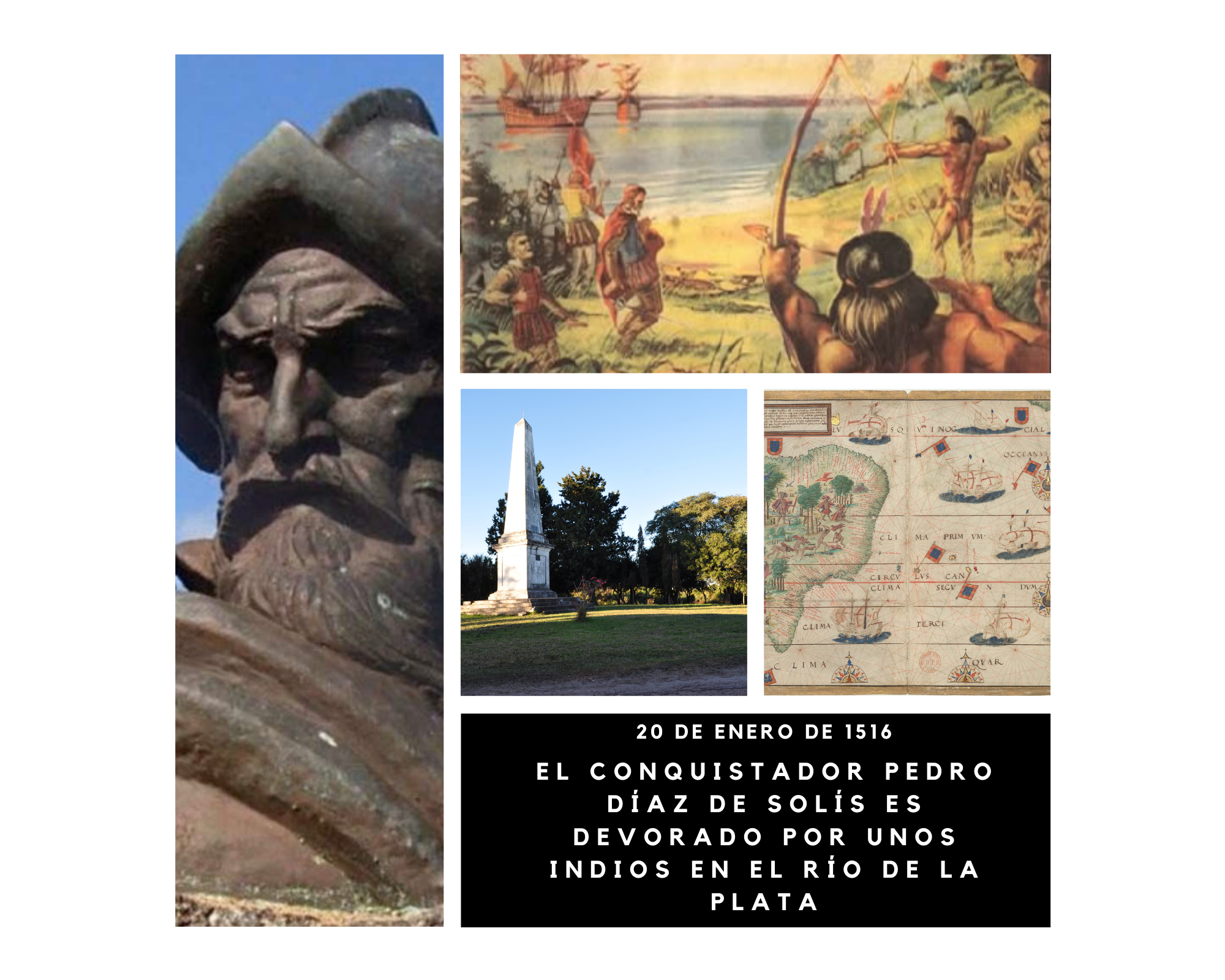 Juan Pedro Díaz de Solís muere devorado por los indios