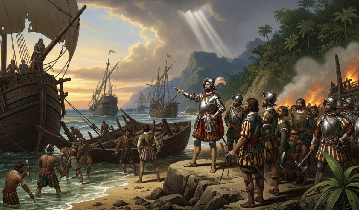 Cuando Hernán Cortés no quemó sus naves: la verdadera historia